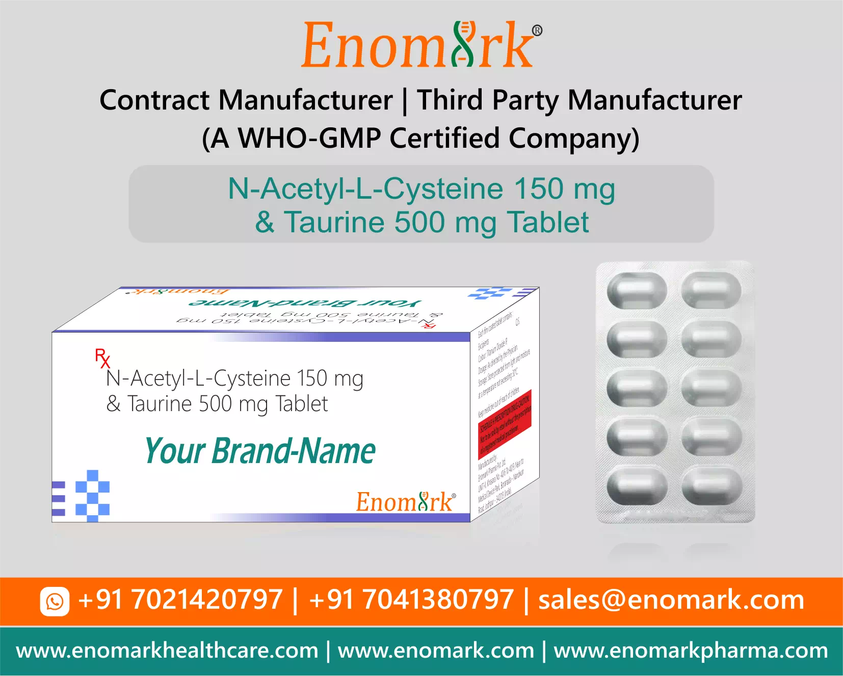 N-Acetylcysteine And Taurine Tablets contract manufacturing