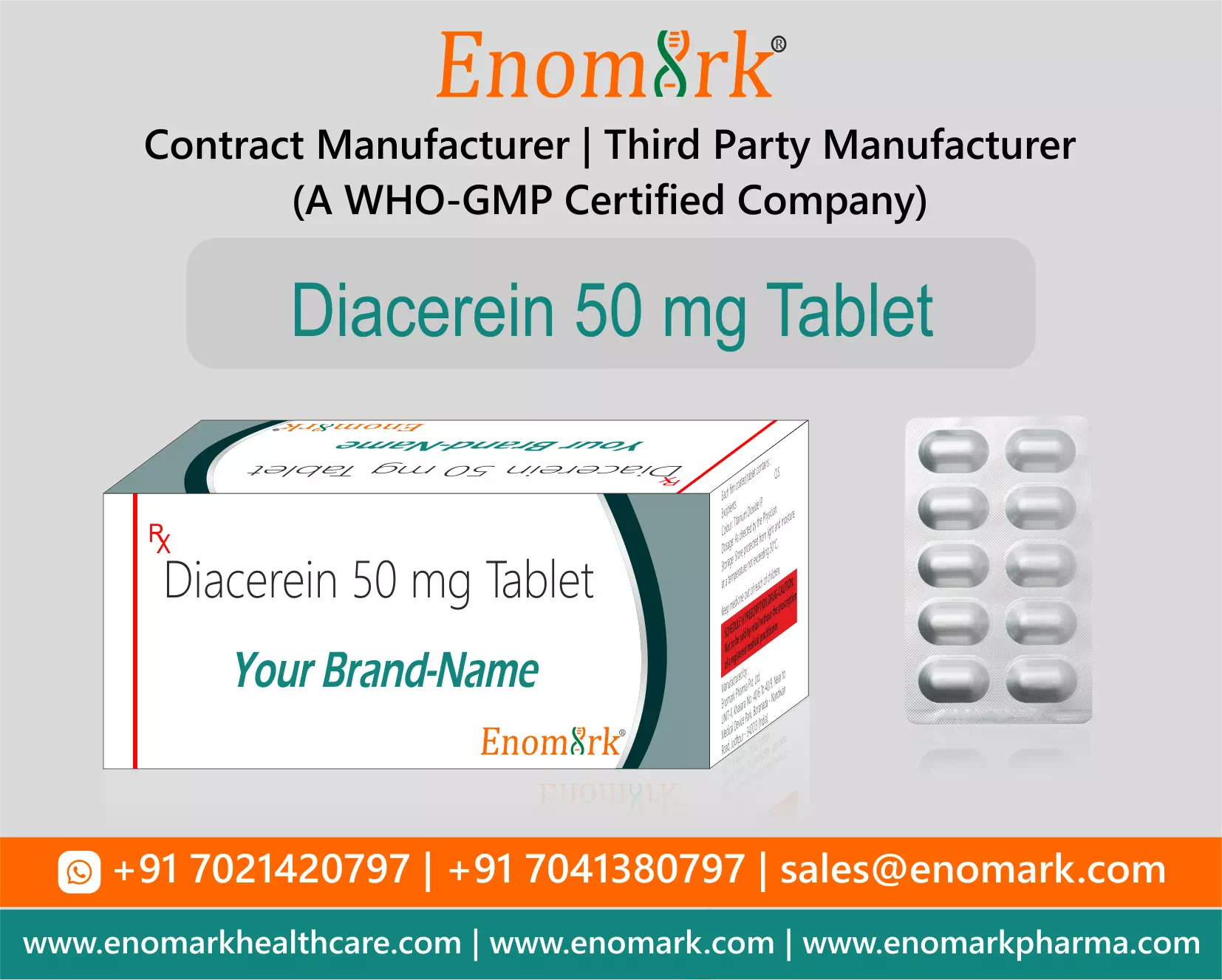 Diacerein Tablets Contract Manufacturer